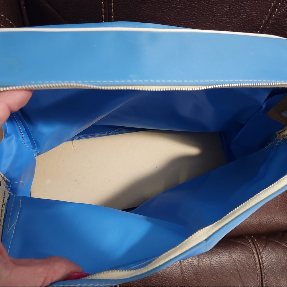 Light Blue Pan Am Vintage Messenger Bag - Gem